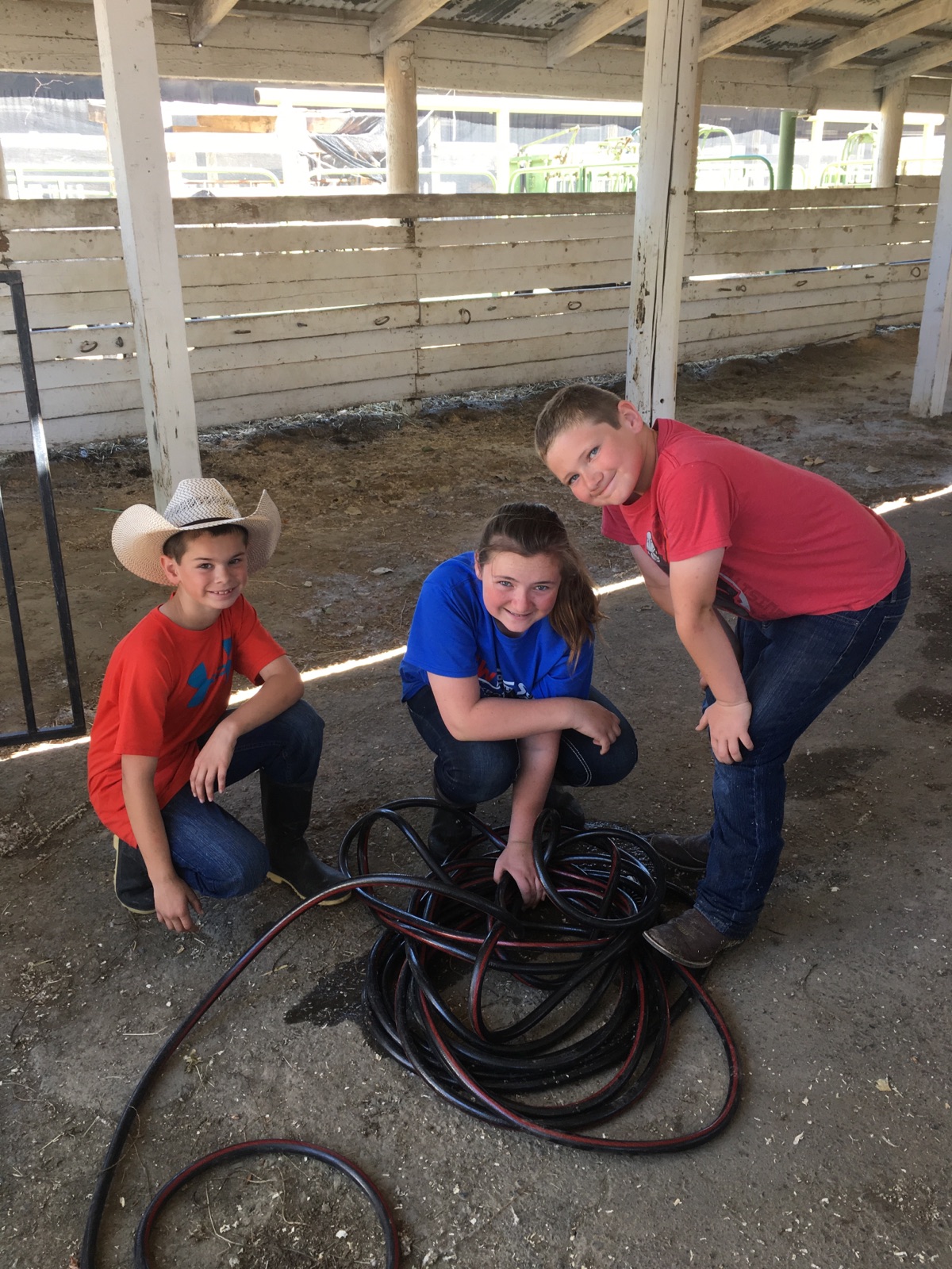 Setting up at Moses lake | Horseshoe Angus Ranch